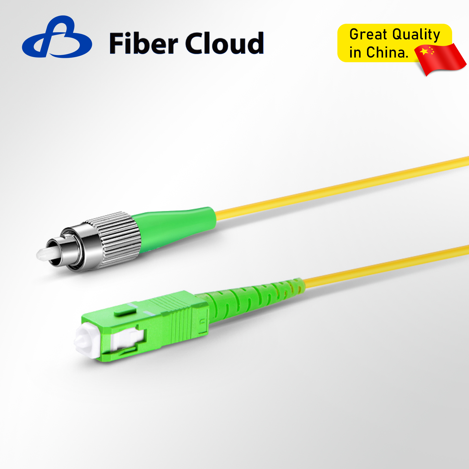 1m SC/APC para FC/APC Simplex OS2 Single Mode Ofnr 2.0mm Cabo de jumper ...