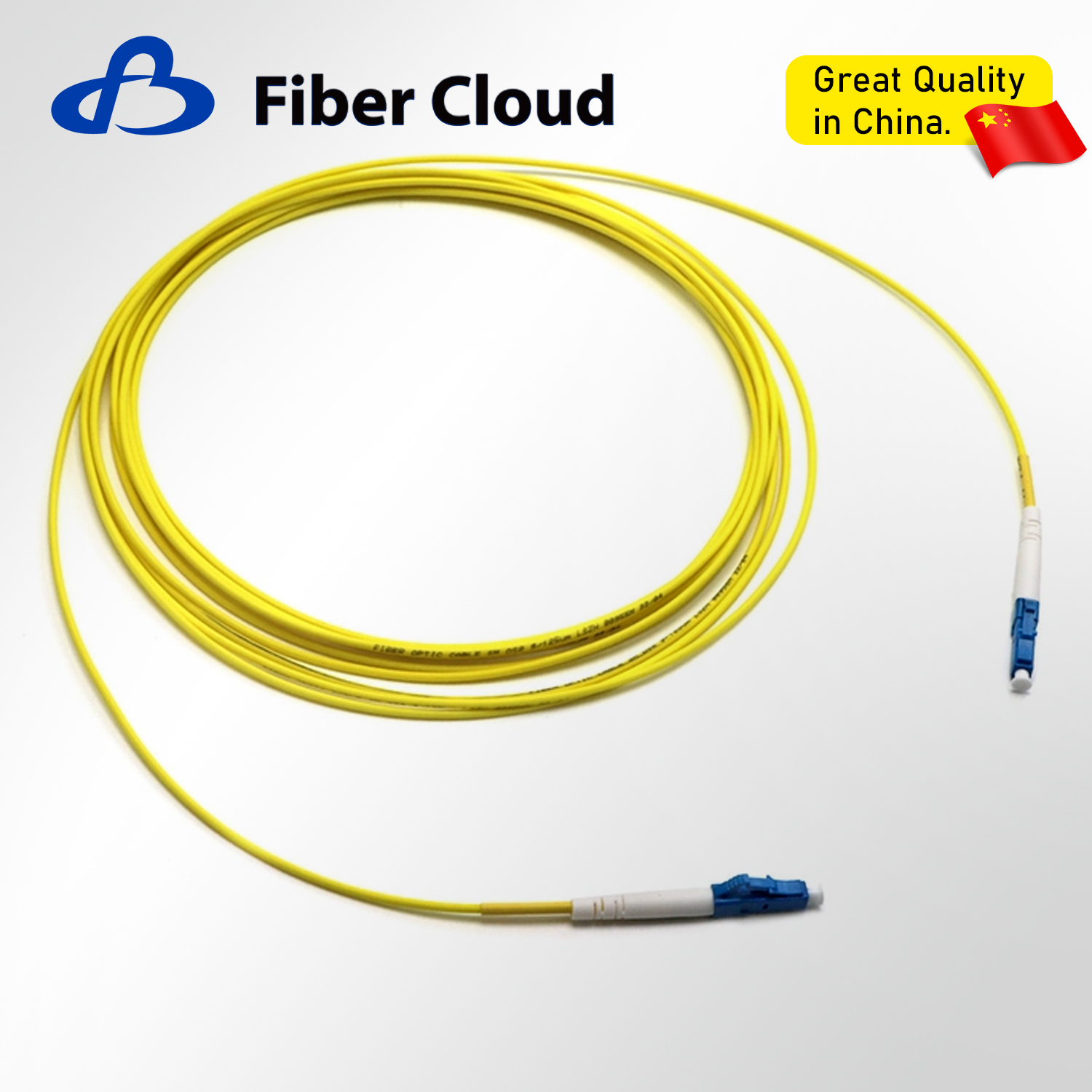 Câble de cordon de patch à fibre optique simplex personnalisé OS2 LC FC ...